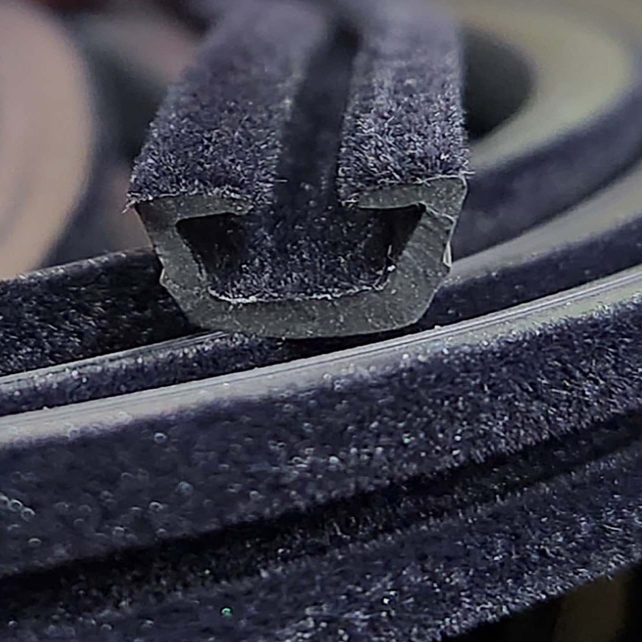 64-143 Sliding Glass Channel | Small Flocking | 11 x 8mm