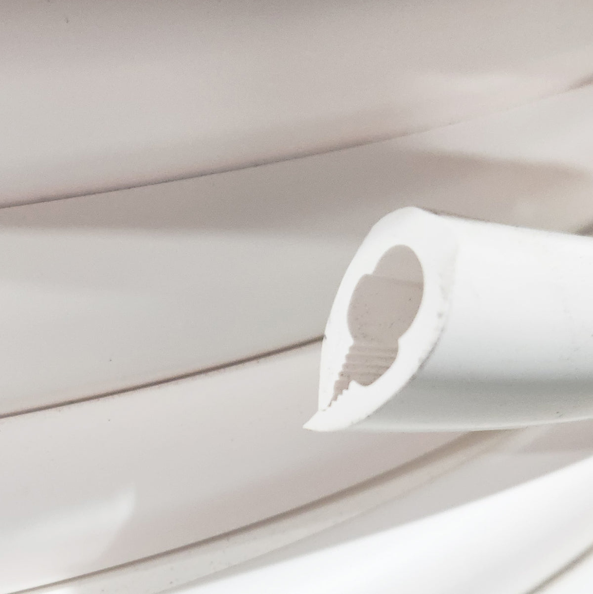 Large Edge Trim PVC White | Edge Protector | 25mm x 17mm